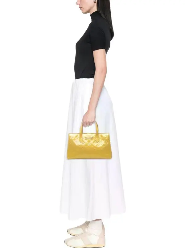 LOUIS VUITTON Monogram Vernis Wilshire Pm Handbag - Yellow