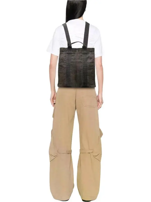 Hermès Canvas Herline Mm Backpack - Grey