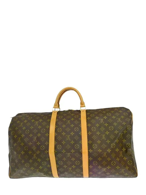 LOUIS VUITTON 1998 60 Keepall Monogram Travel Bag - Brown