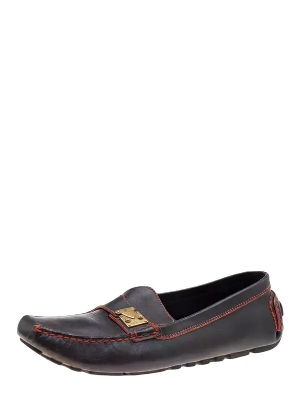 LOUIS VUITTON S Lock Loafers - Black