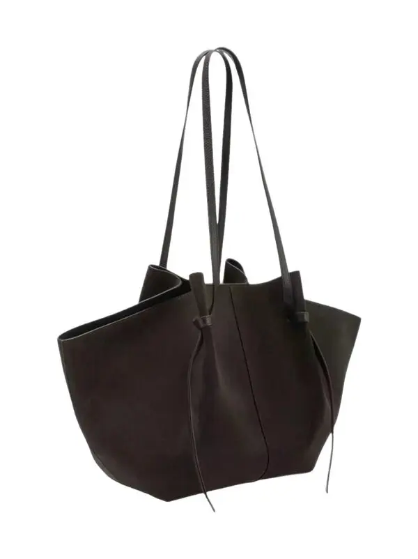 Yuzefi Mochi Pleated Shoulder Bag - Brown