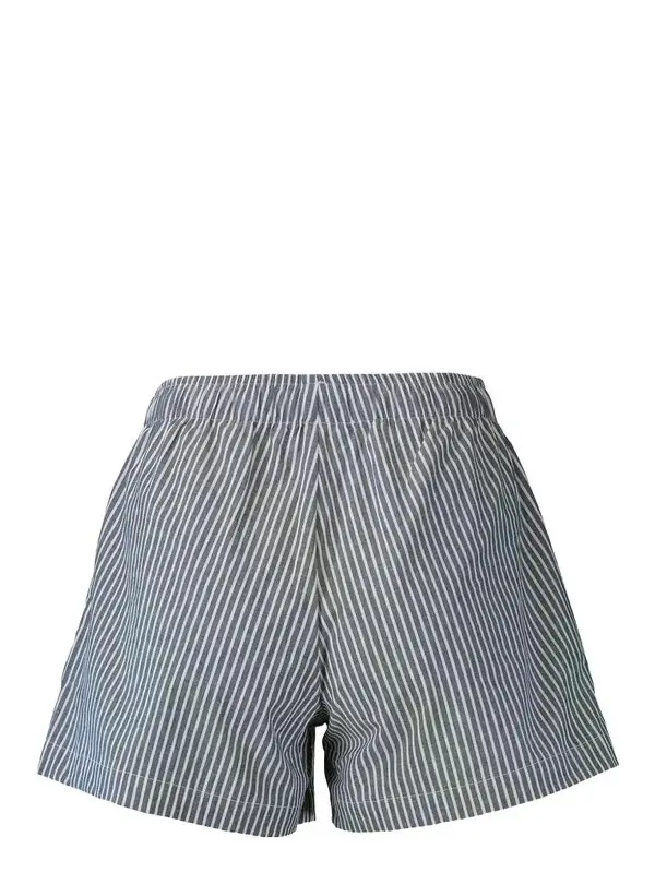 THE LADY AND THE SAILOR Striped Shorts - Blue