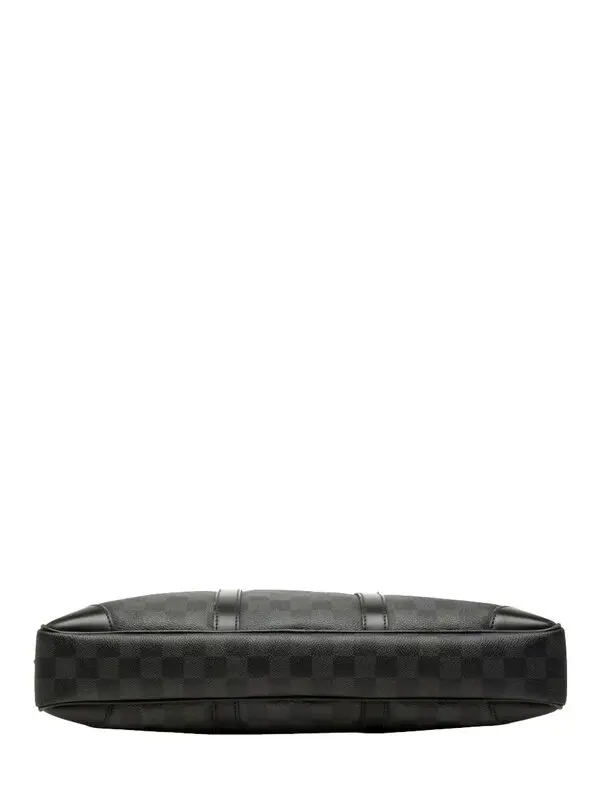 LOUIS VUITTON Damier Graphite Porte Documents Voyage Pm Business Bag - Black