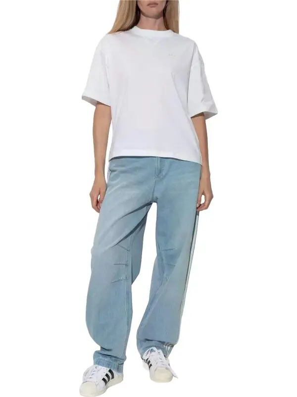 Adidas X Coca-cola Panelled Jeans With Side Stripe - Blue