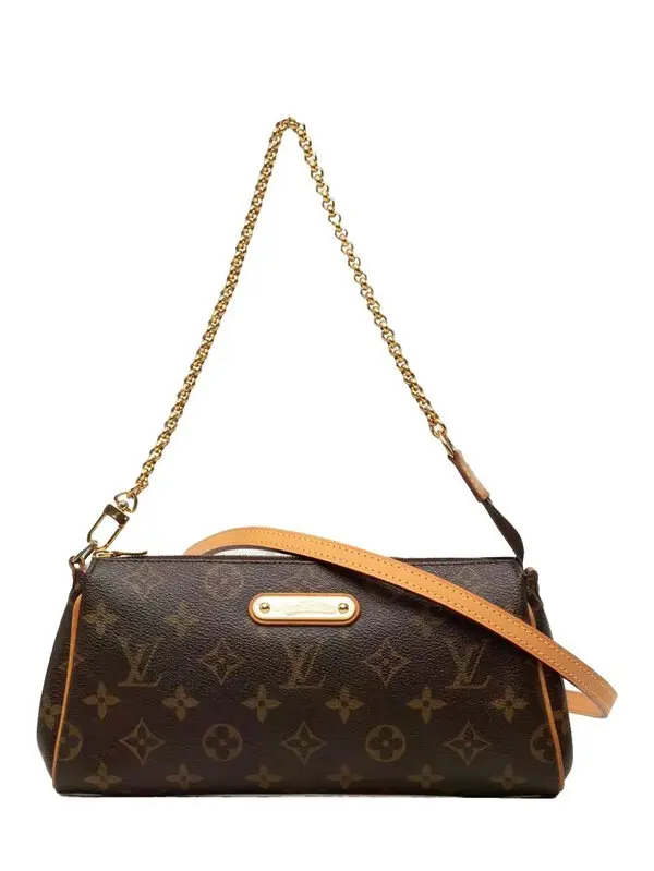 LOUIS VUITTON Monogram Canvas Eva Satchel - Brown