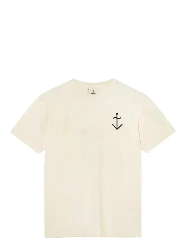 LA PAZ Guerreiro Los Angeles Logo-print T-shirt - Neutrals