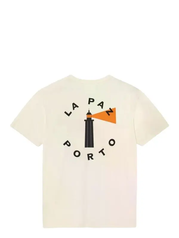 LA PAZ Guerreiro Porto Graphic-print T-shirt - Neutrals