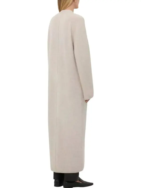 Loulou De Saison Longline Cardigan - Neutrals