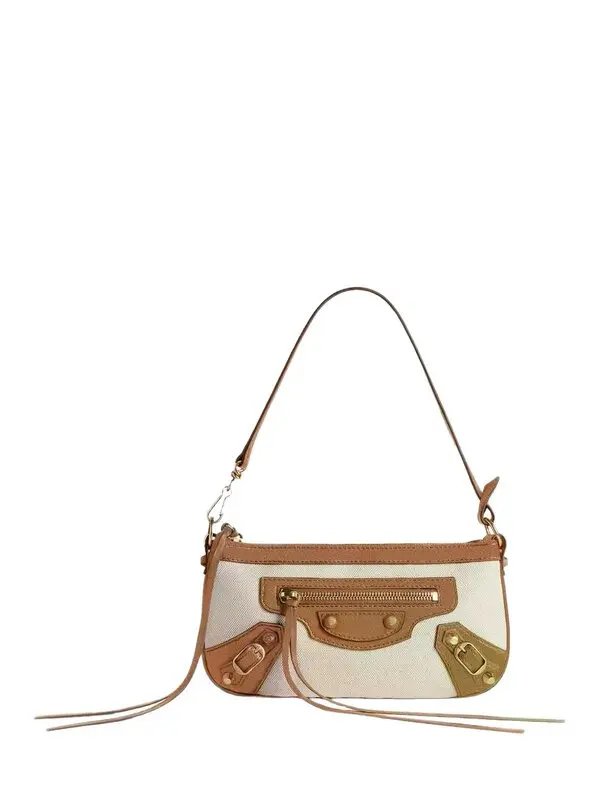 Balenciaga Canvas Shoulder Bag - Neutrals