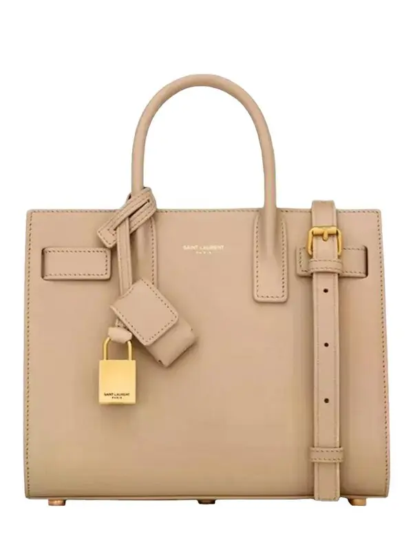 Saint Laurent Small Sac De Jour Handbag - Neutrals