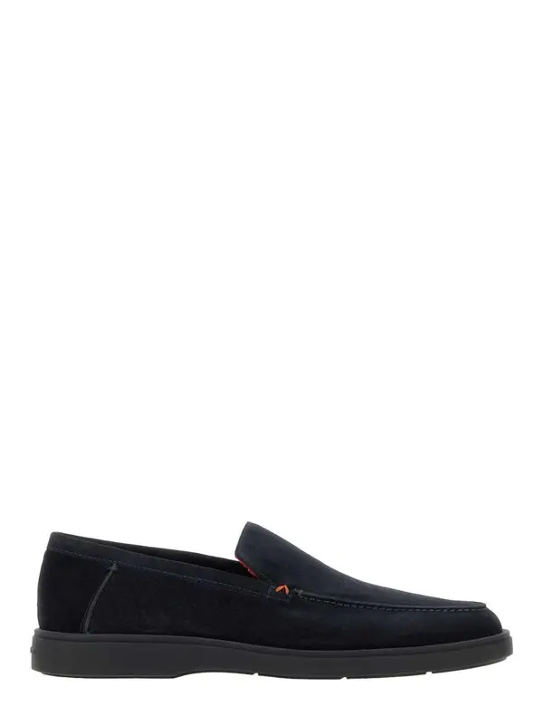 Santoni Suede Loafers - Blue