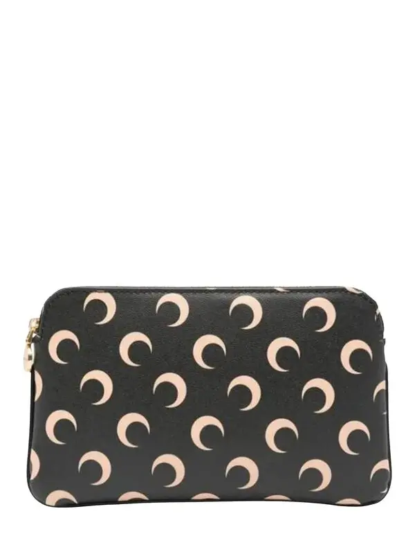 MARINE SERRE Moon Canvas Pouch - Black