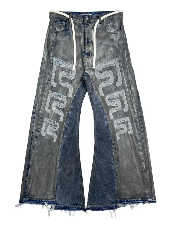 RIVINGTON ROI REBIS Hermetic He Rose 2" Jeans - Black