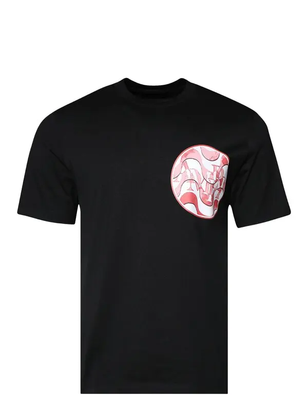 Amiri Staggered Wave Tee - Black
