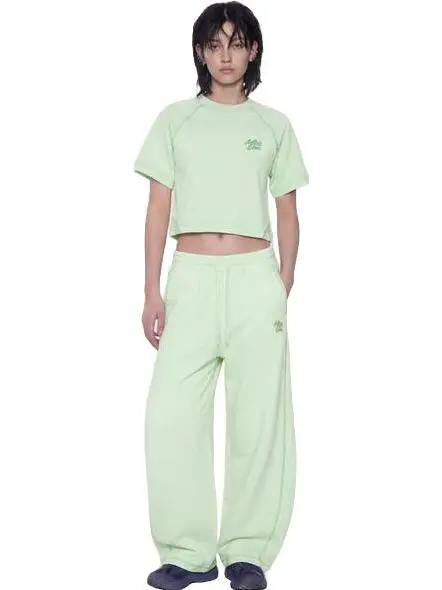AELFRICEDEN Cloud Cropped Sweat Set - Green