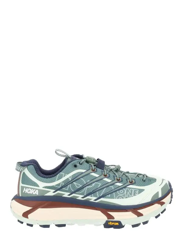 Hoka One One Mafate Three Wordmark Sneakers - Green