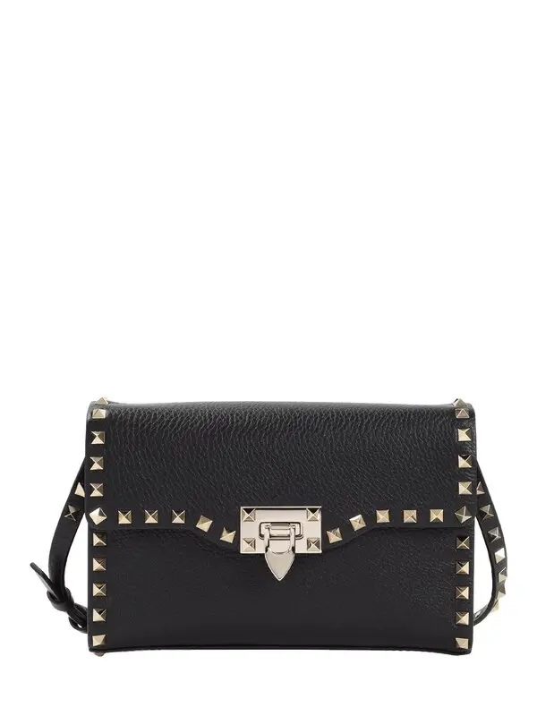 Valentino Garavani Rockstud Shoulder Handbag - Black