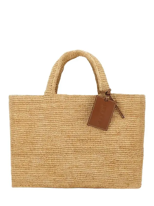 Manebí Raffia New Sunset Bag Medium - Beige