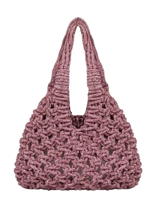HIBOURAMA Woven Handbag - Pink
