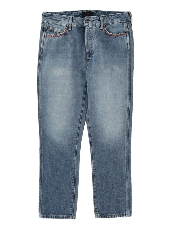 Alanui 100% Cotton Jeans With Cutwork Embroidery - Denim