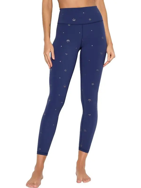 Spiritual Gangster Sacred Prism Euphoria High Waist 7/8 Leggings - Indigo