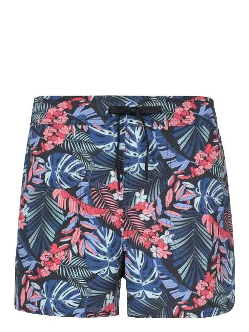 Mountain Warehouse Leaf Print Stretch Boardshorts - Mixed