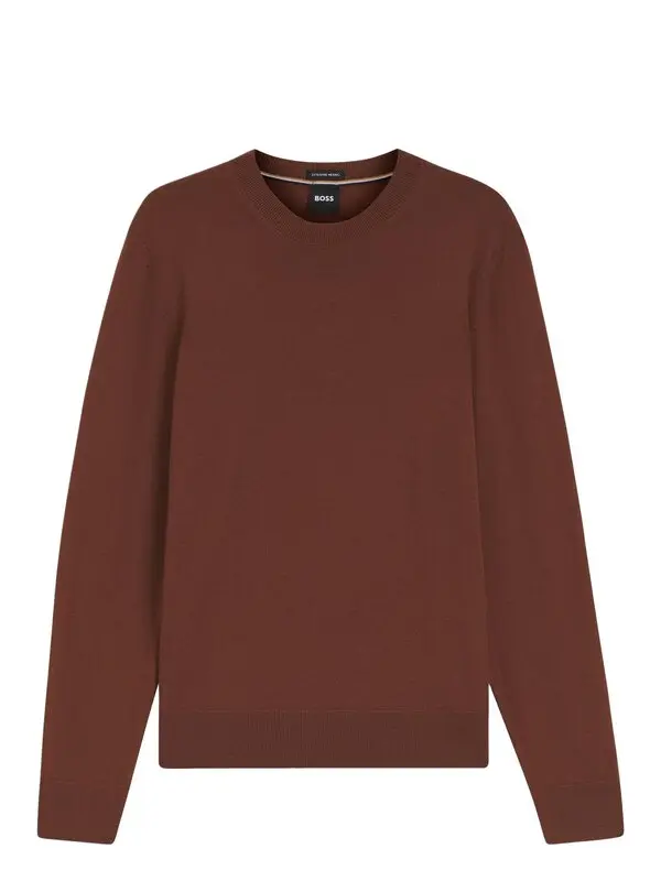 BOSS Merino Wool Sweater - Brown