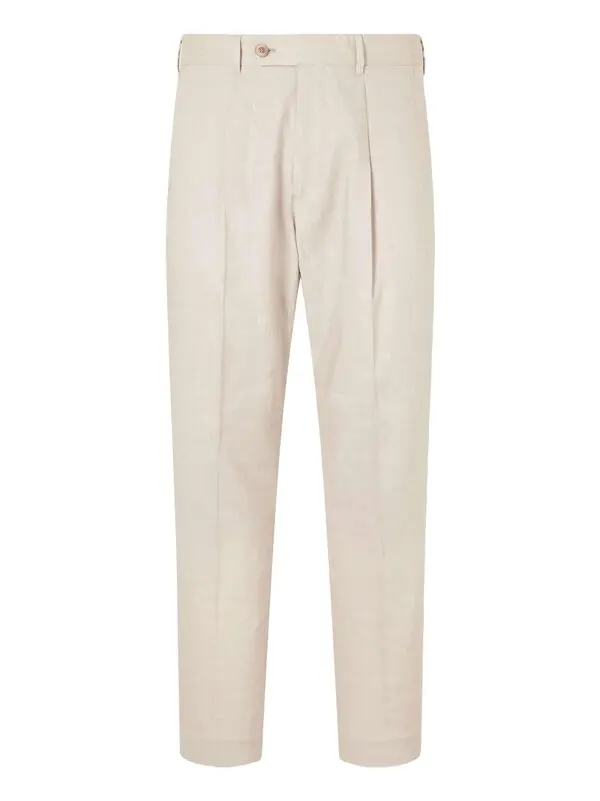 Paul Smith Straight-leg Linen And Wool-blend Trousers - Cream