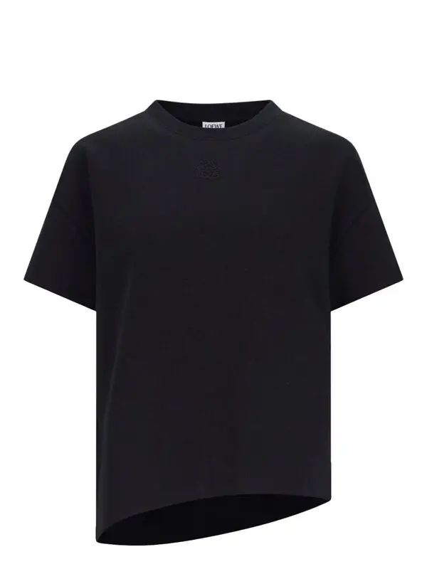 Loewe Asymmetrical Logo T-shirt - Black