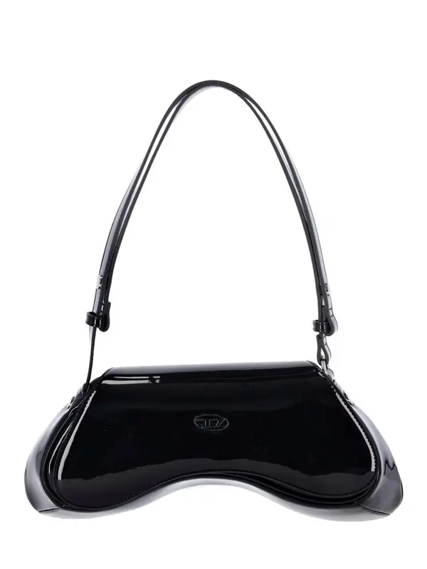 DIESEL® Play" Shiny Shoulder Bag - Black