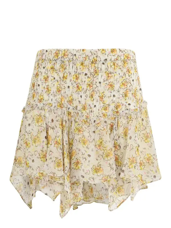 MARANT ETOILE Marant Étoile Fiala Printed Chiffon Skirt - Beige