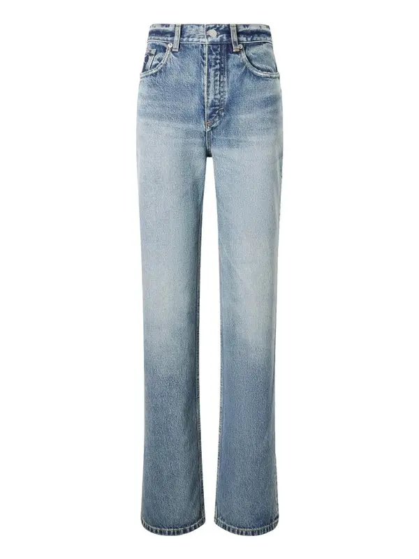 Alaïa High-waist Straight-leg Jeans - Blue