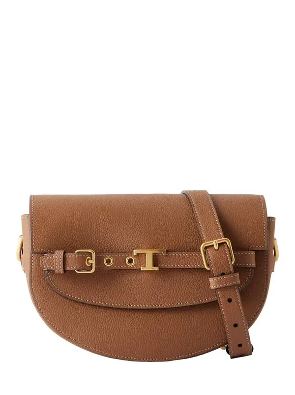 TOD'S Leather Shoulder Bag - Tan
