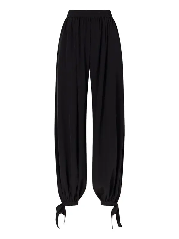 Chloé Silk Crepe De Chine Balloon Pants - Black