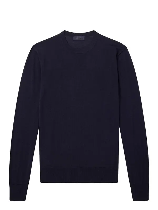 Sease Lasca Virgin Wool T-shirt - Blue