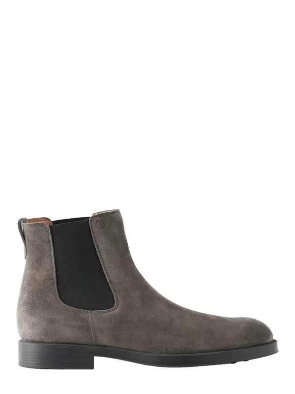 TOD'S Suede Chelsea Boots - Brown
