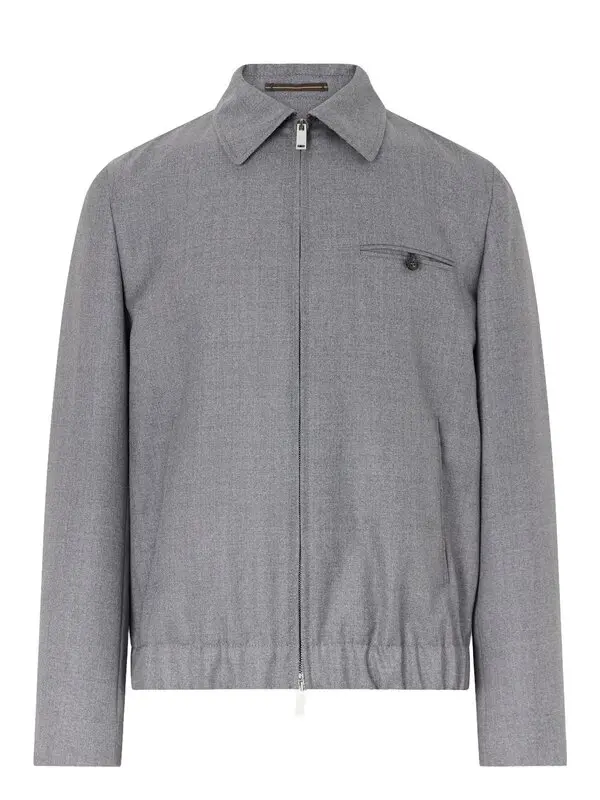 SLOWEAR Montedoro Il Primo Wool-canvas Bomber Jacket - Gray