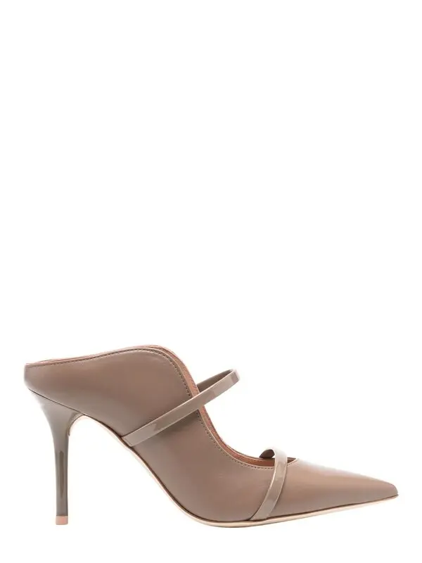 MALONE SOULIERS 85mm Maureen Mules - Brown