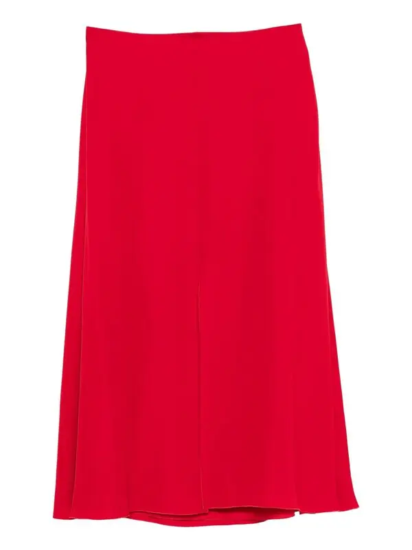 Valentino Garavani Zip Detailed Flared Midi Skirt - No