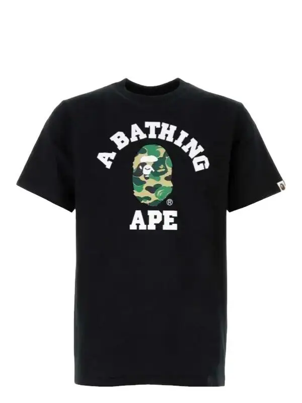 A BATHING APE College Ape Head Crewneck T-shirt - Black