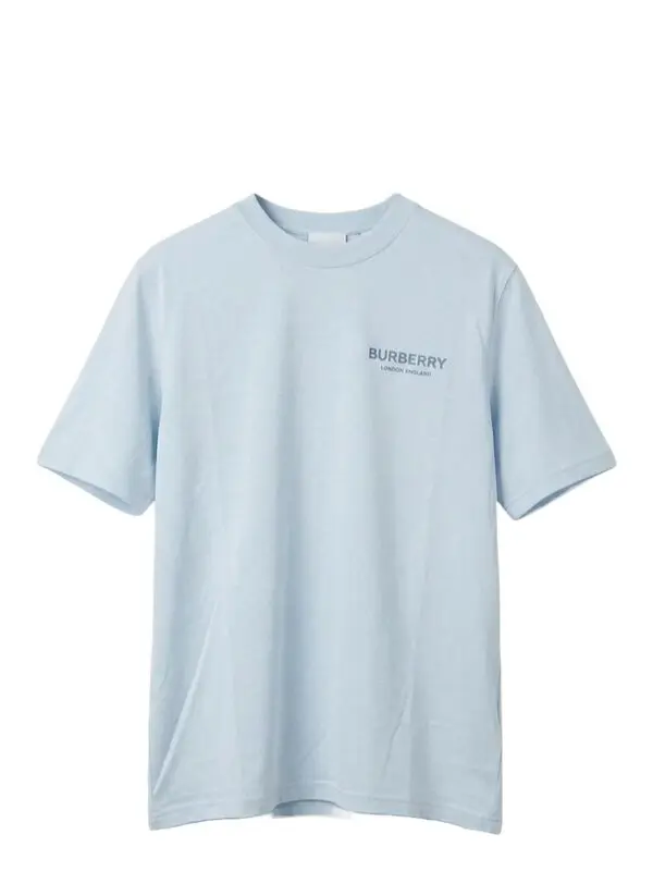 Burberry Crew Neck Logo T-shirt - Gray