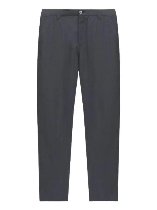 SAMSOE SAMSOE Tailored Trousers With Belt Loops - Black