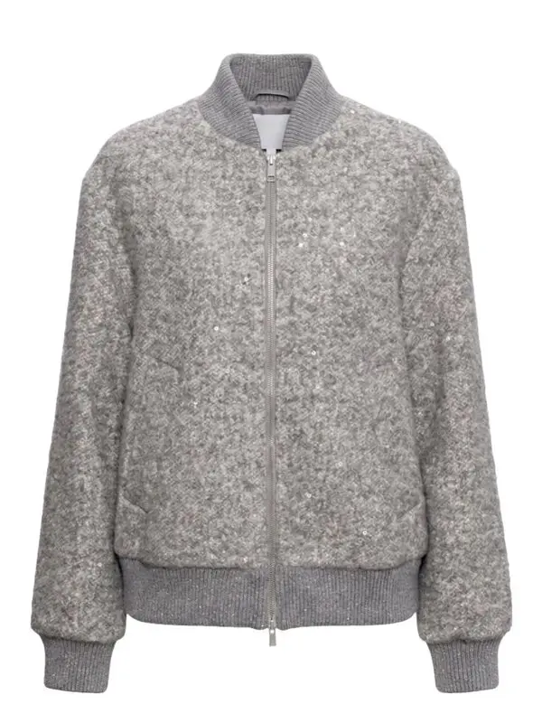 Peserico Long Sleeve Casual Jacket - Gray