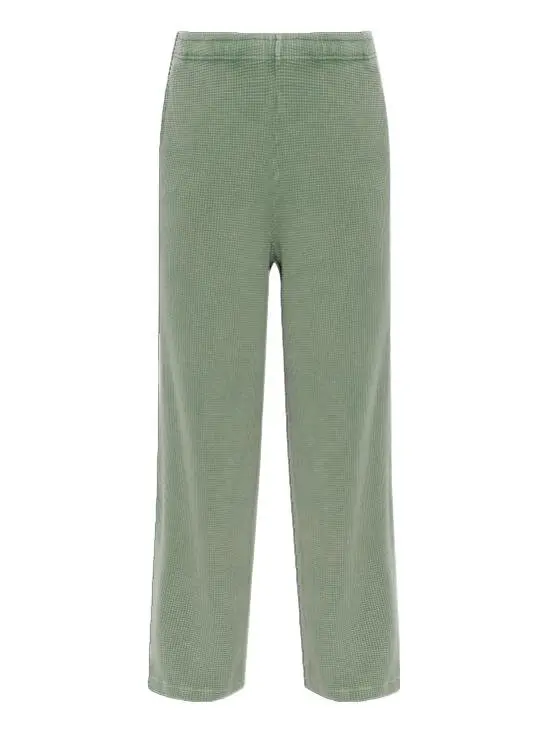 American Vintage Elastic Waist Wide Leg Pants - Gray