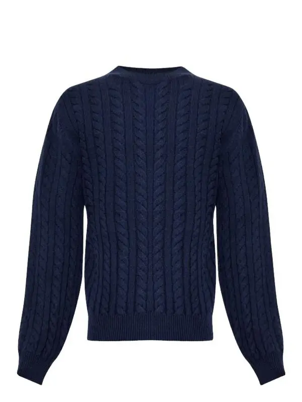 A.p.c. Stendhal Cable-knit Sweater - Navy