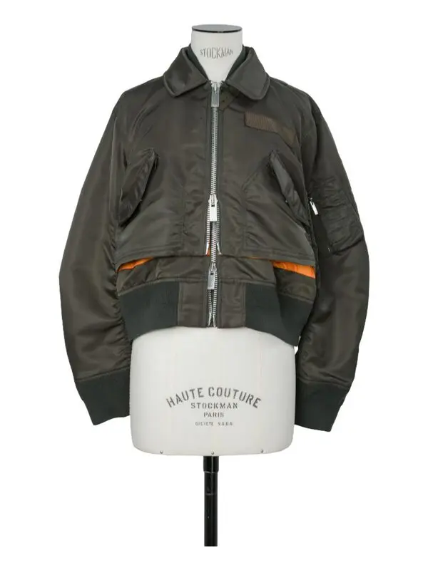 Sacai Nylon Twill Blouson - Khaki