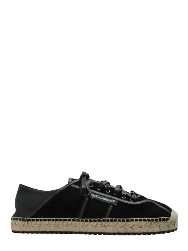Dolce & Gabbana Lace-up Low-top Espadrilles - Black
