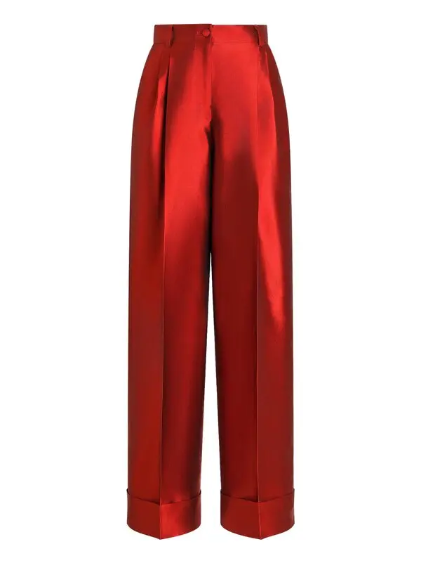 Dolce & Gabbana Mikado Trousers - Red