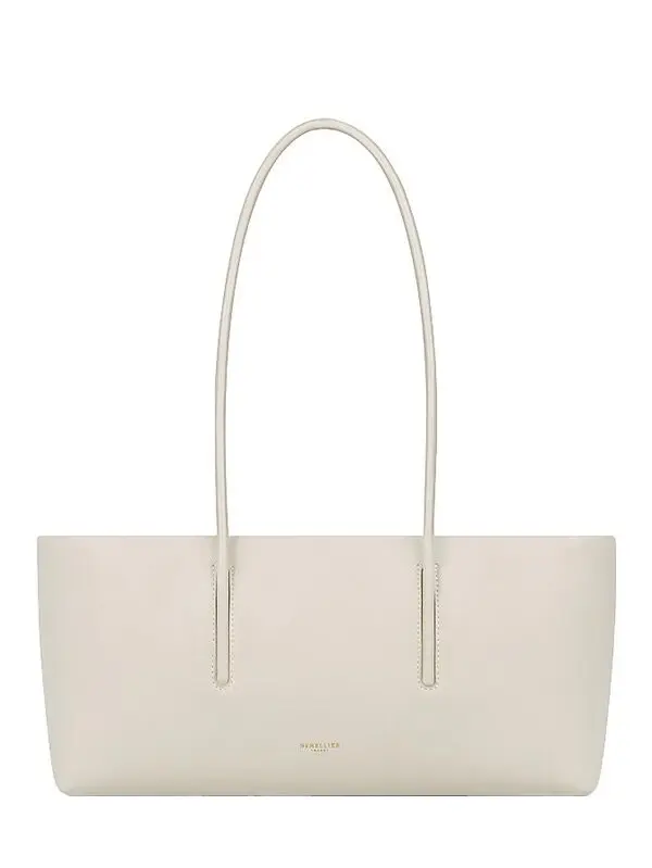DEMELLIER Stockholm Leather Shoulder Bag - Chalk