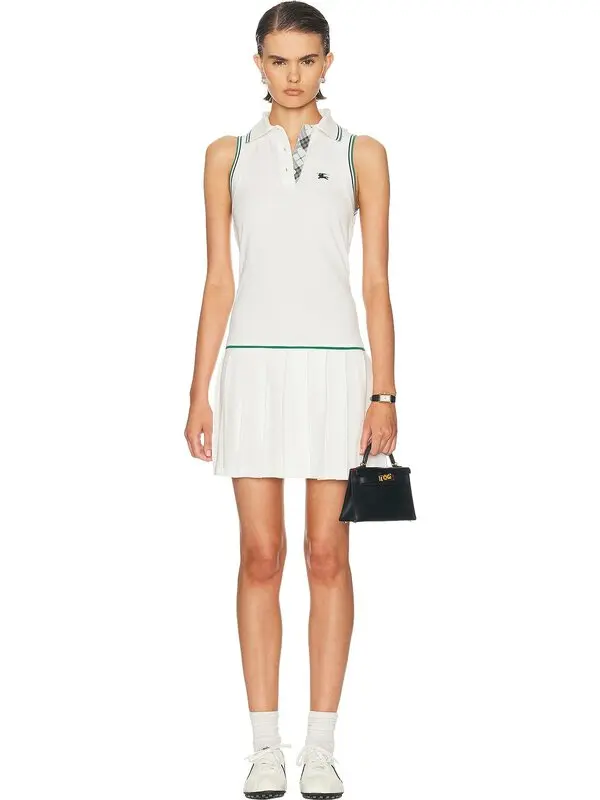 Burberry Martina Tennis Dress - Chalk